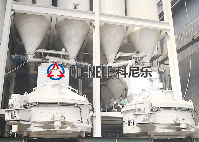 Refractory castable mixer and refractory production line